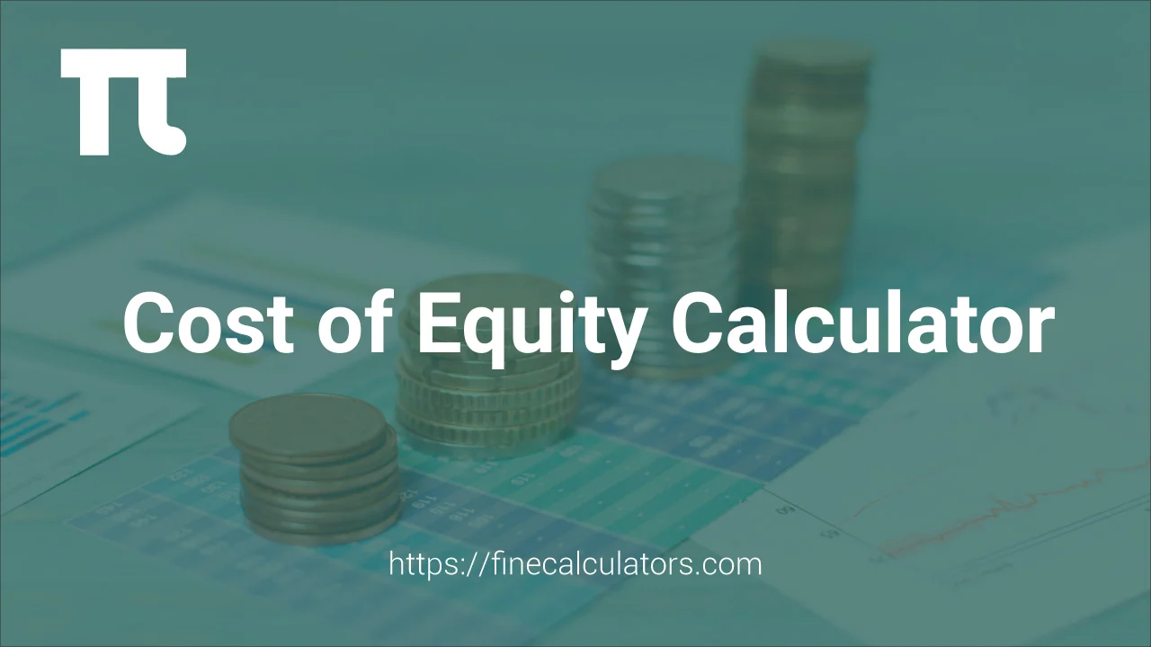 Cost Of Equity Calculator